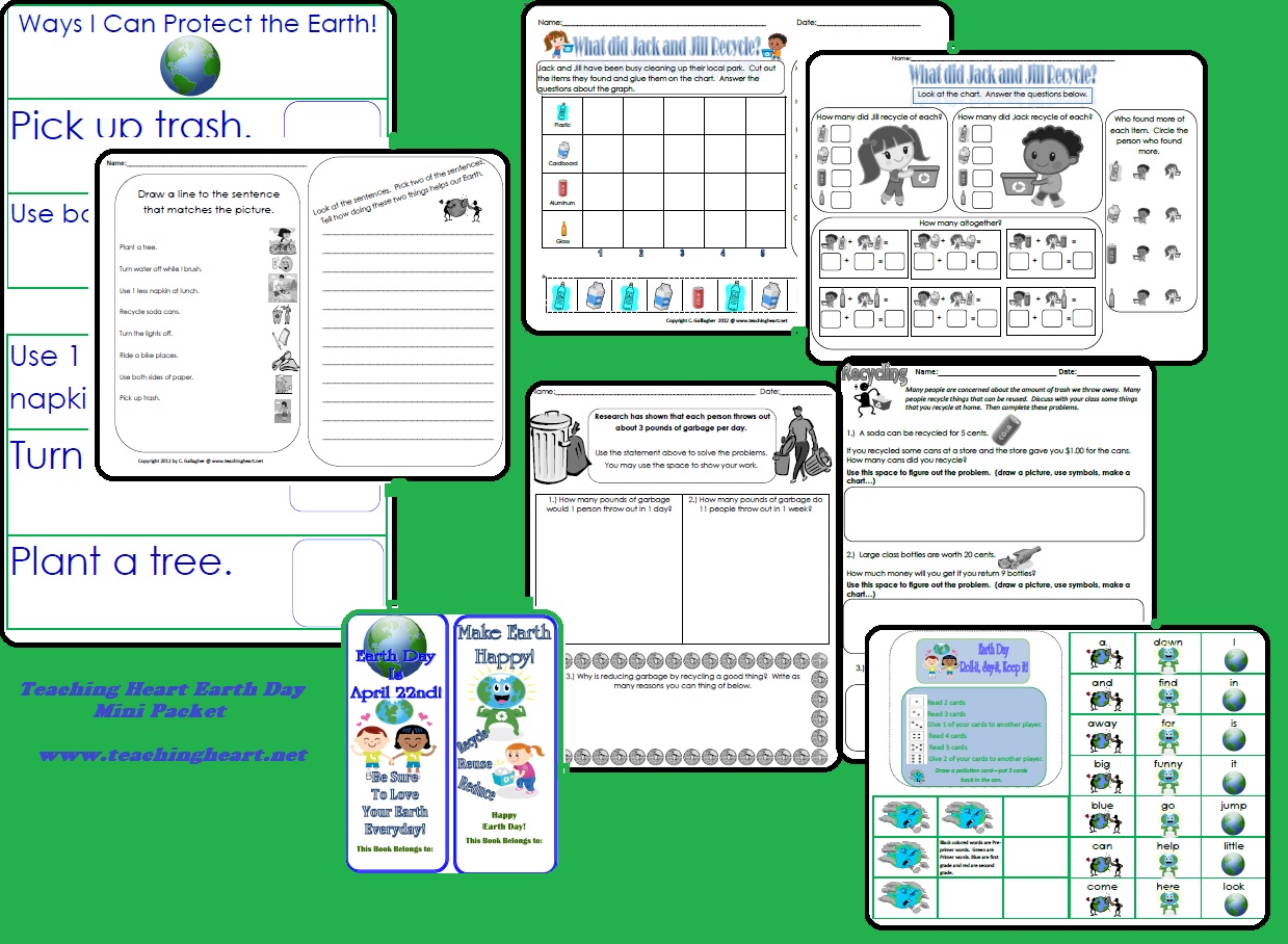 Earth Day Printable Activities for Teaching